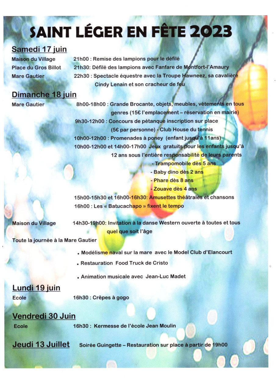 Fête de la Saint Jean - Saint-Leger-en-Yvelines